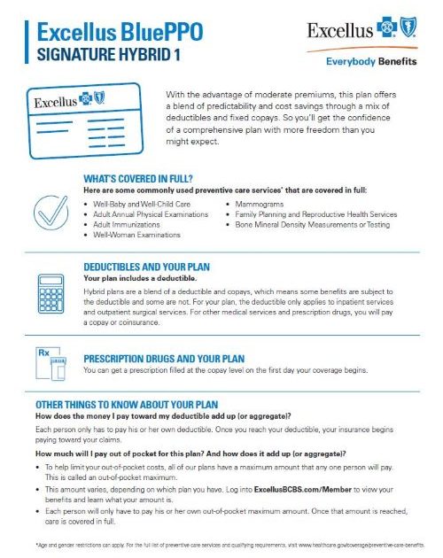 Excellus BluePPO - Signature Hybrid 1 - Excellus for Business